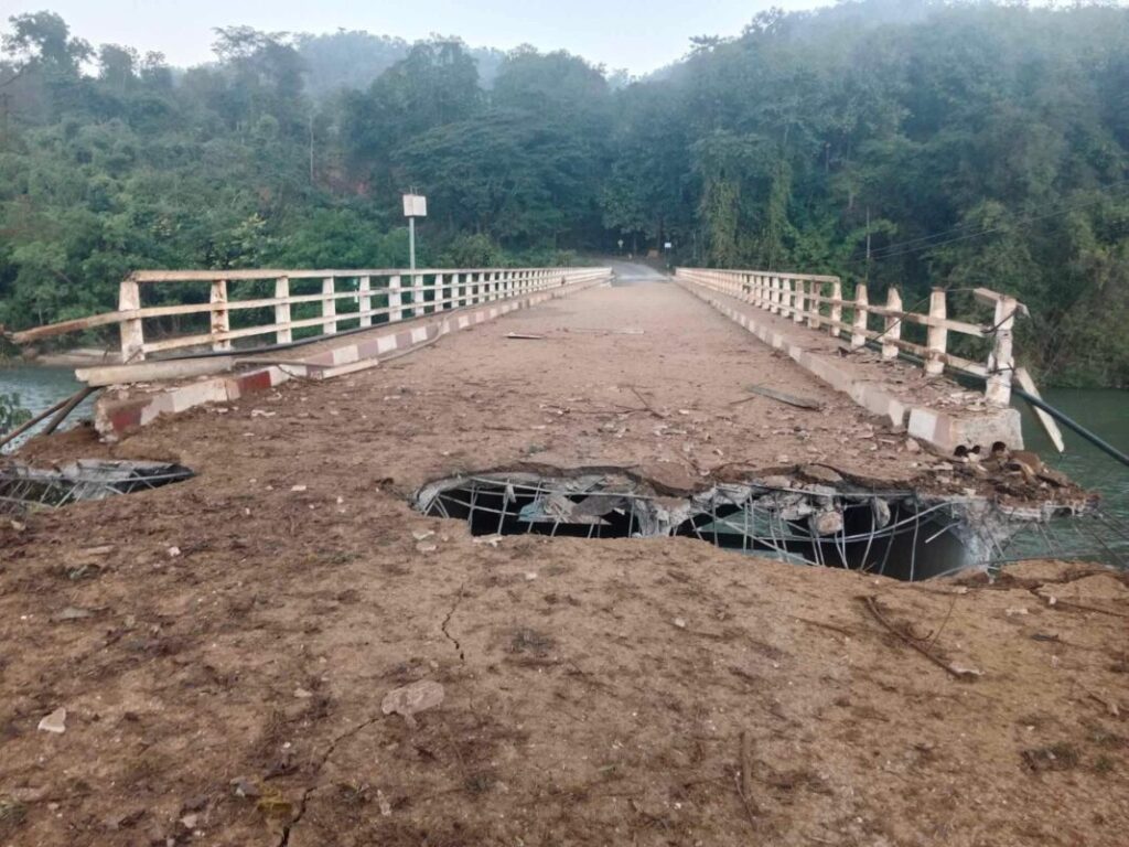 Regime Destroys Bridge Between Hsipaw and Namtu Townships - Shan Herald ...