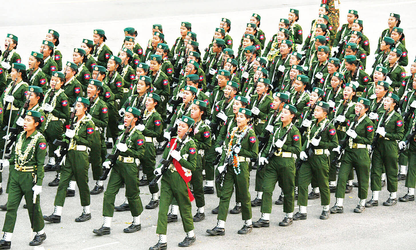 Military Council Columns Arrive in Loikaw Township - Shan Herald Agency ...