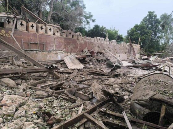Junta Airstrike Damages Monastery in Namtu as Fighting Escalates Across ...